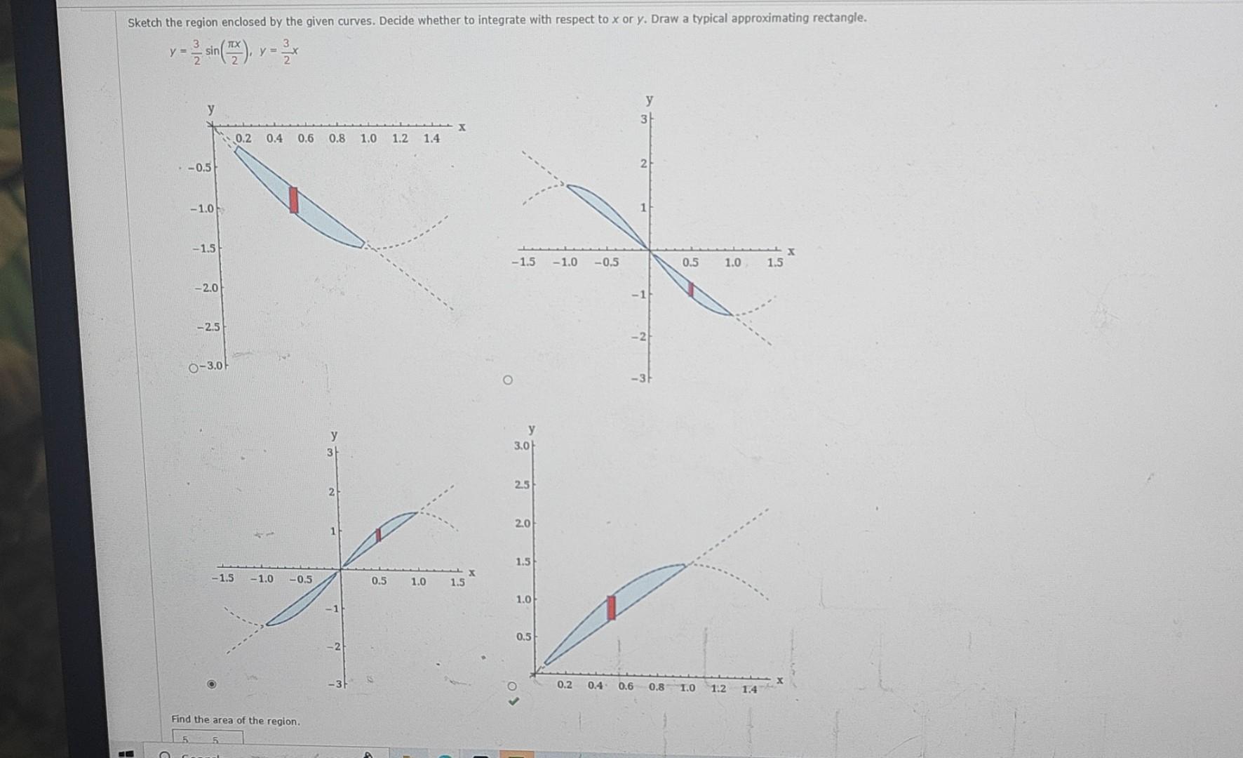 Solved Sketch the region enclosed by the given curves. | Chegg.com
