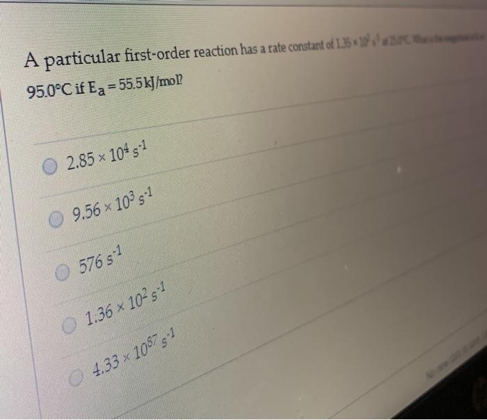 A particular first-order reaction has a rate constant | Chegg.com