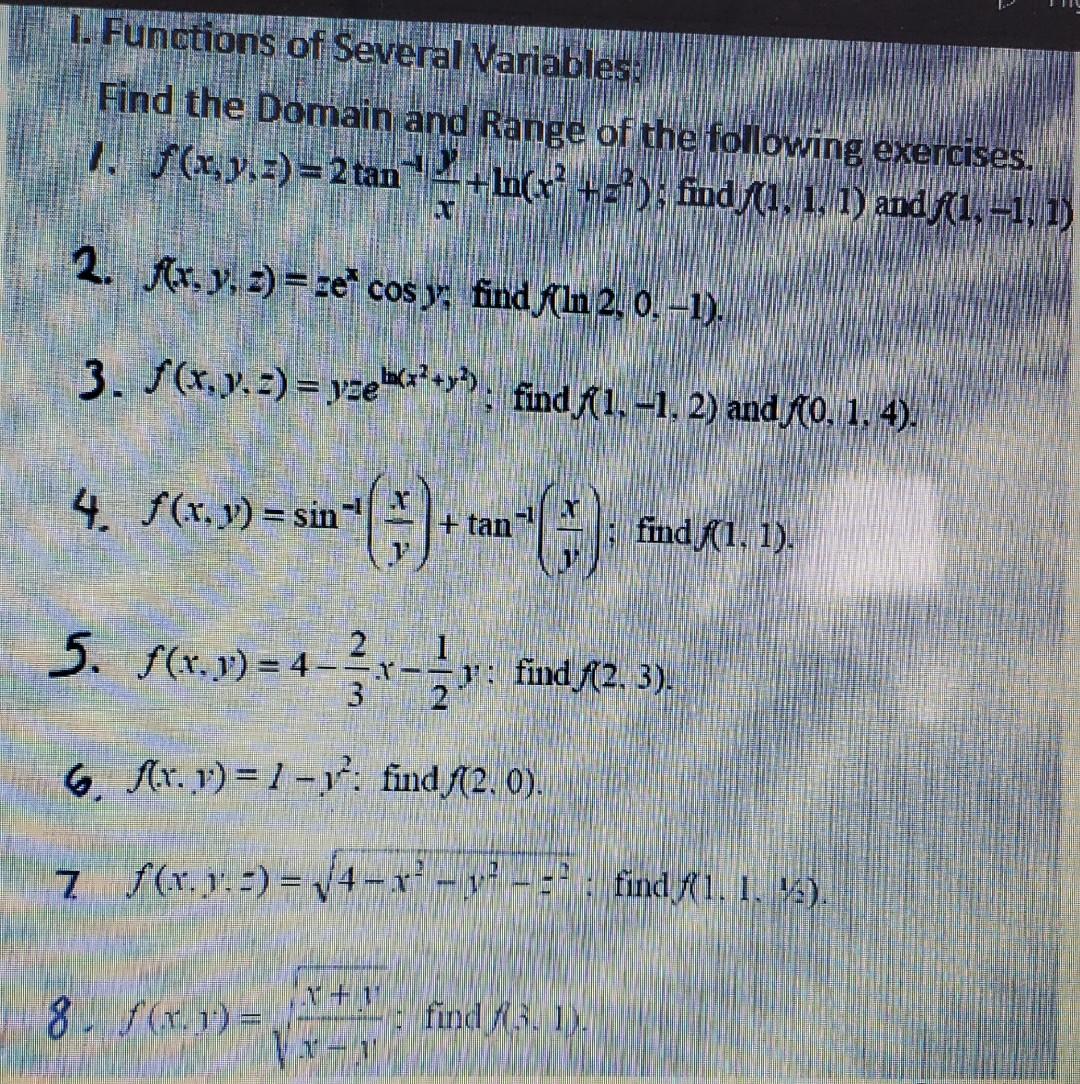 Solved I'm just need 4 answered excercise of these 8 | Chegg.com