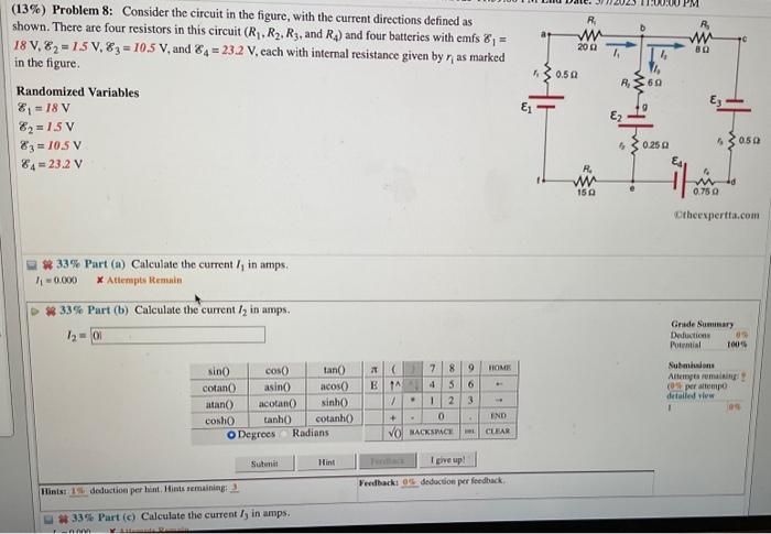 Solved 13 Problem 8 Consider The Circuit In The Figure