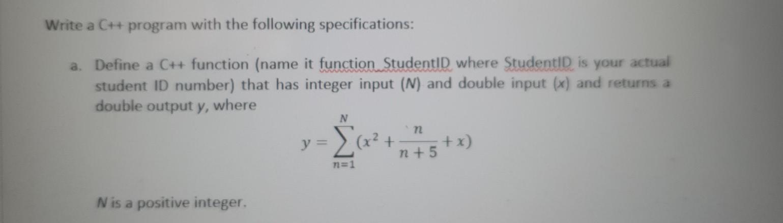 Solved Write a C++ program with the following | Chegg.com