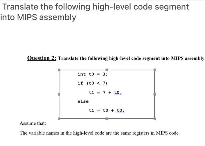 Solved use only These instructions ( slt , addi , bne,beq, | Chegg.com