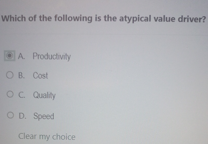 Solved Which of the following is the atypical value | Chegg.com