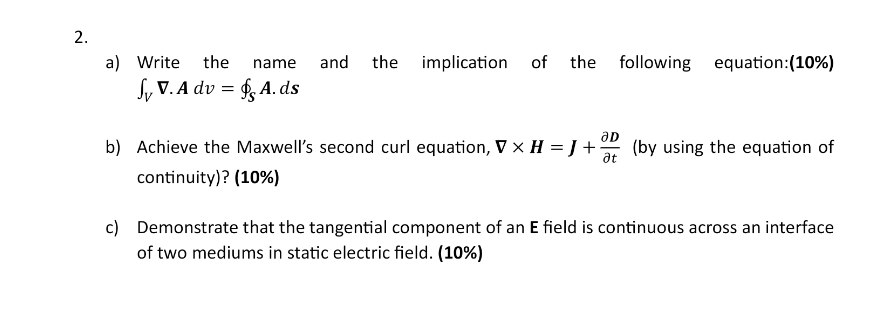 Solved a) ﻿Write the name and the implication of the | Chegg.com