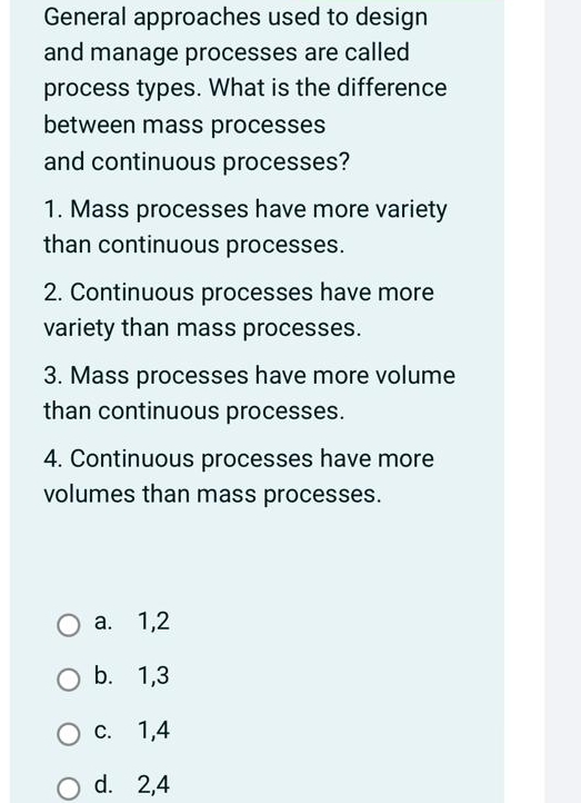 Solved General approaches used to design and manage | Chegg.com