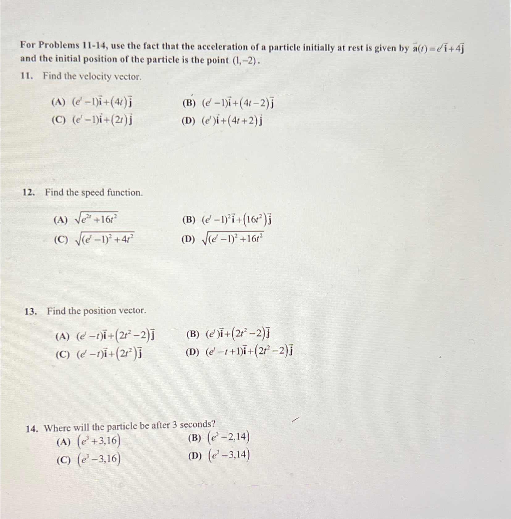 Solved For Problems 11-14, ﻿use the fact that the | Chegg.com