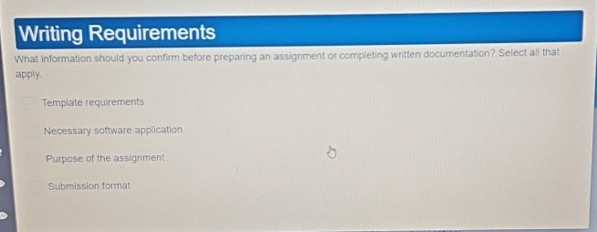 Solved Writing RequirementsWhat information should you | Chegg.com