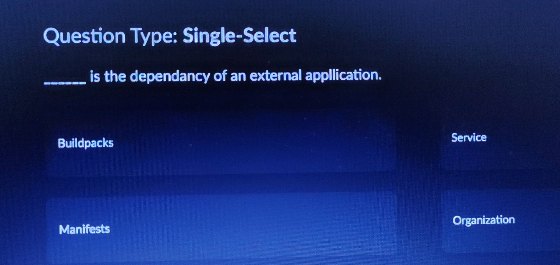 Solved Question Type: Single-Selectq, ﻿is the dependancy of | Chegg.com