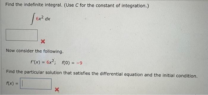 Solved Finding Indefinite Integrals Find the indefinite | Chegg.com