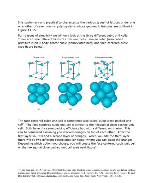 Solved: Experiment 17: Crystal Structure Unit Cells And Cr... | Chegg.com