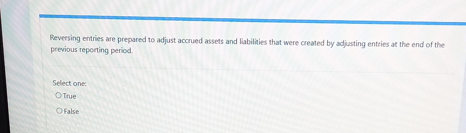 Solved Reversing entries are prepared to adjust accrued | Chegg.com