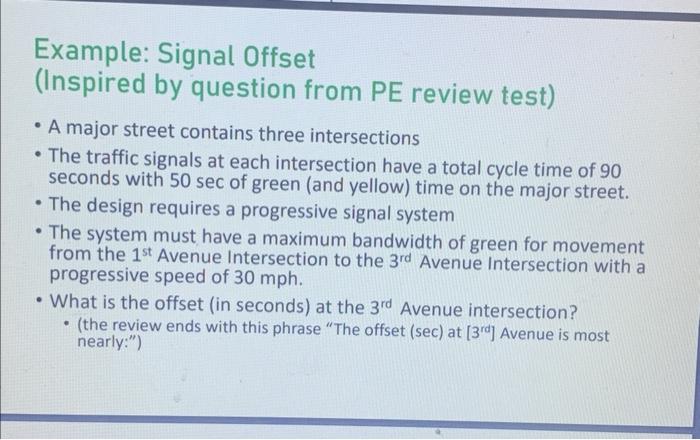 Solved Example: Signal Offset (Inspired by question from PE | Chegg.com