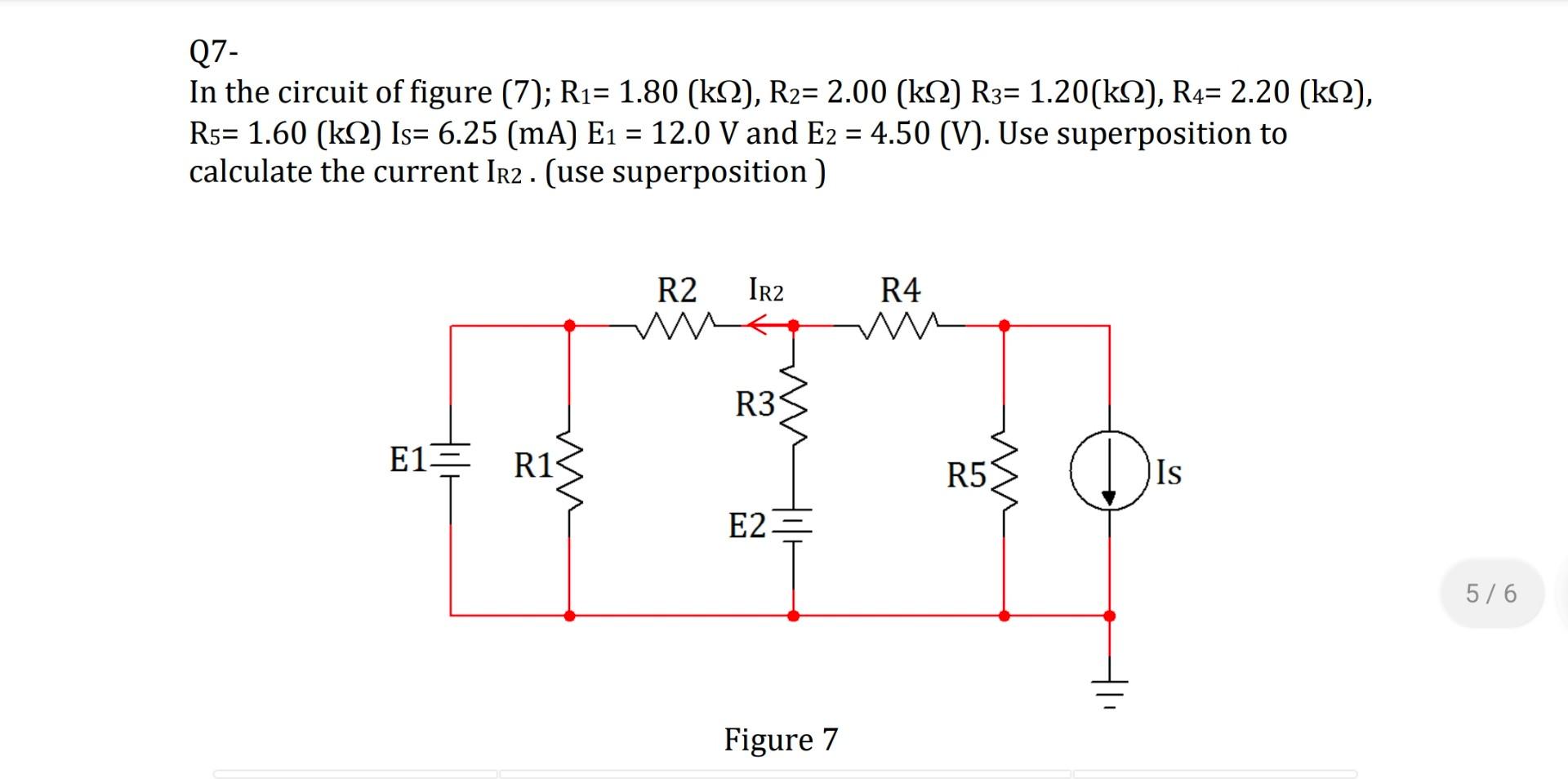 Solved Q1- In the circuit of figure (1); | Chegg.com