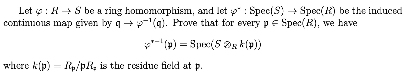 Solved Let φ:R→S be ﻿a ring homomorphism, and let | Chegg.com