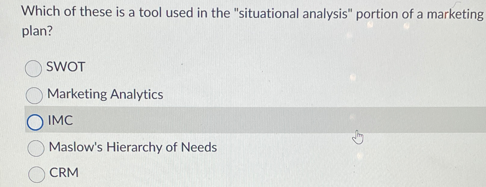 Solved Which of these is a tool used in the "situational | Chegg.com