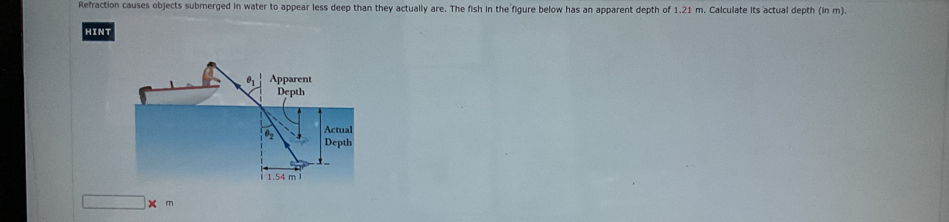 Solved Refraction causes objects submerged in water to | Chegg.com