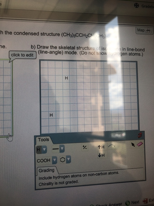 Solved 8 Gradebo th the condensed structure (CH3)3CCH2CH3 | Chegg.com