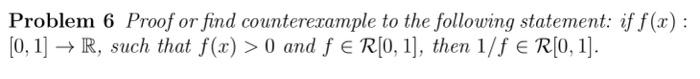 Solved Problem 6 Proof or find counterexample to the | Chegg.com