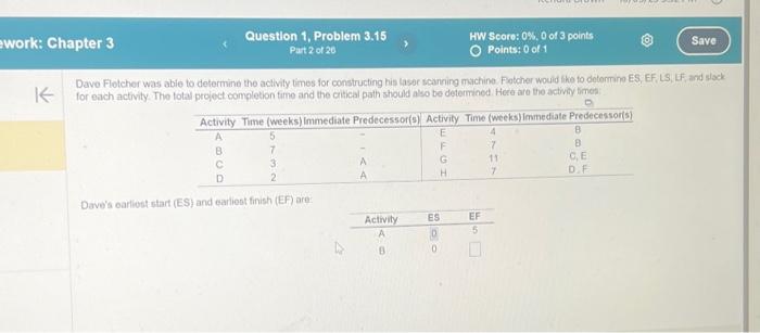Solved ework: Chapter 3 Question 1, Problem 3.15 Part 2 of | Chegg.com