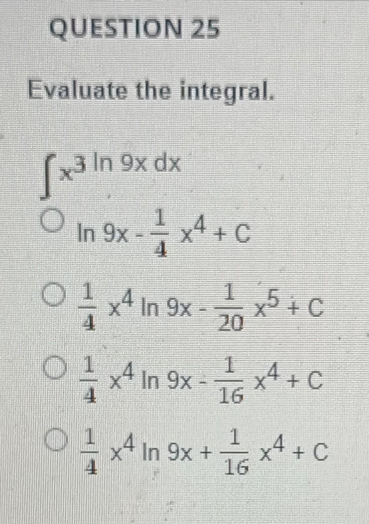 Solved Evaluate the integral. | Chegg.com