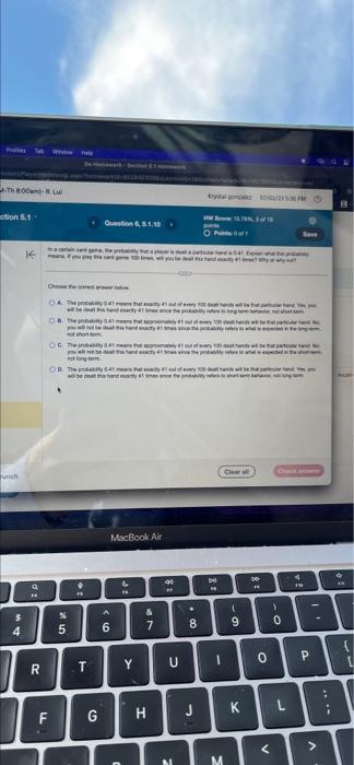 Solved Profiles Tab Window Help Do Homework - Section 5.1 | Chegg.com