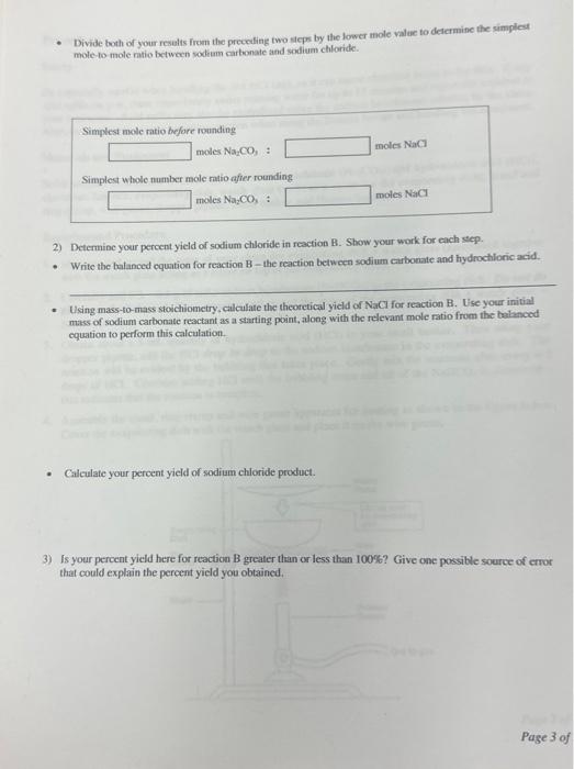 Solved Mole Ratios and Reaction Stoichiometry Reaction A: | Chegg.com