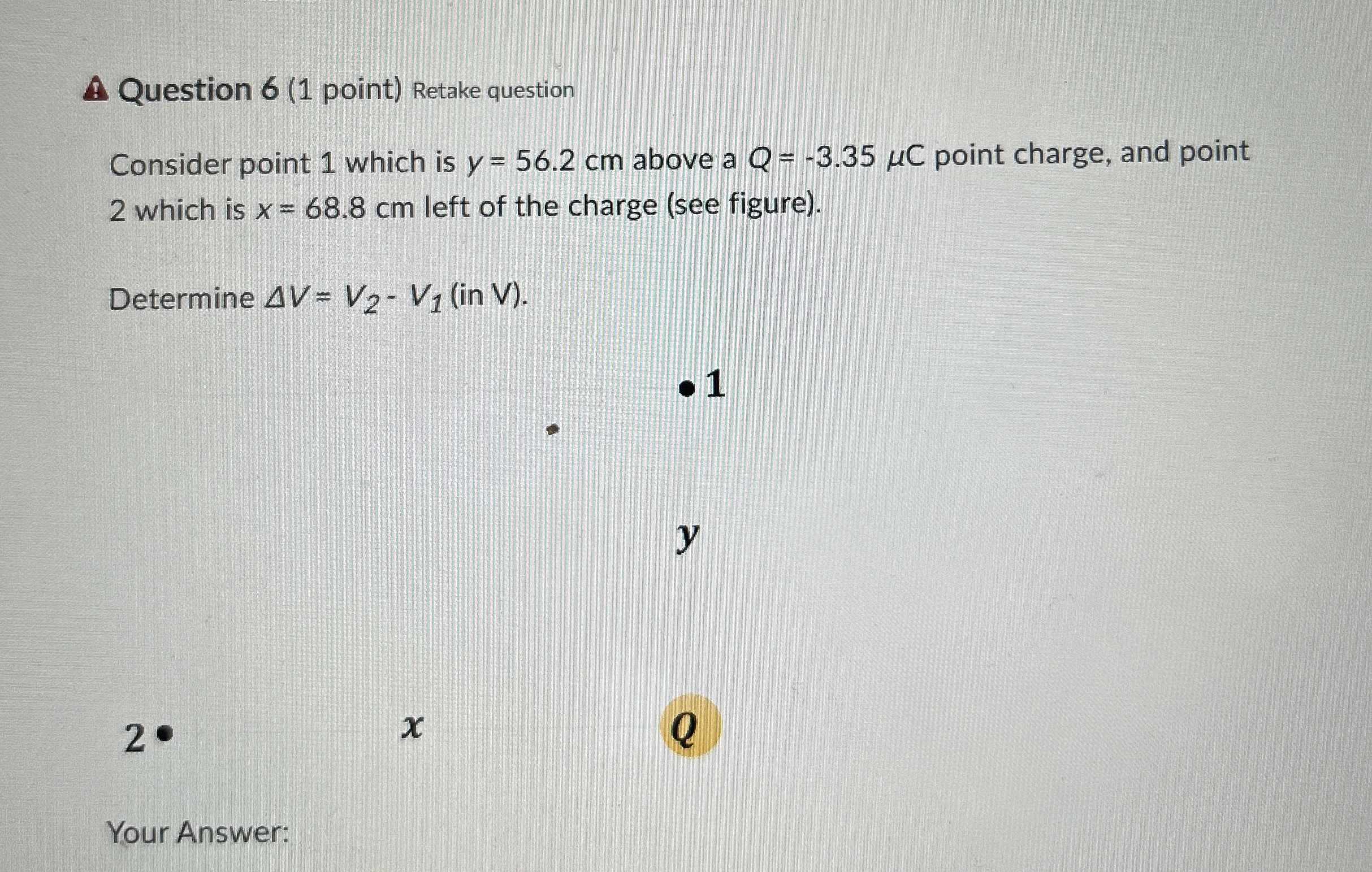 Solved Question 6 (1 ﻿point) ﻿Retake questionConsider point | Chegg.com