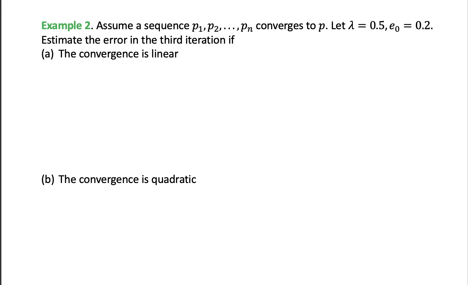 Solved Example 2. ﻿Assume a sequence p1,p2,dots,pn | Chegg.com