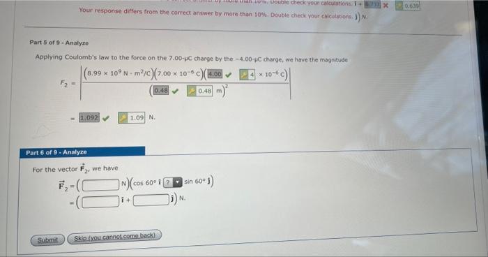 Solved Double check your calculations 10:37 Your response | Chegg.com