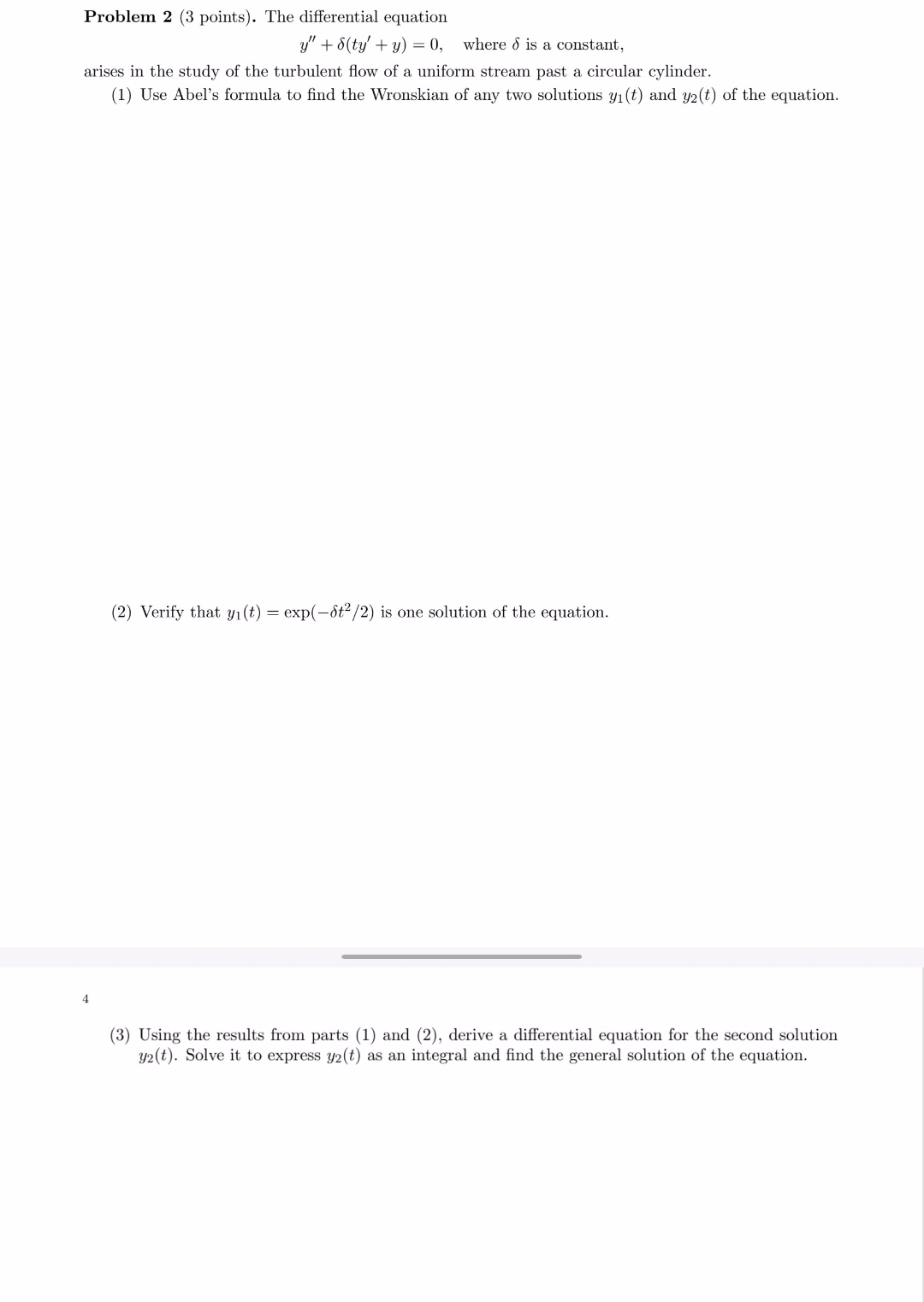 Solved Problem 2 (3 ﻿points). ﻿The differential | Chegg.com