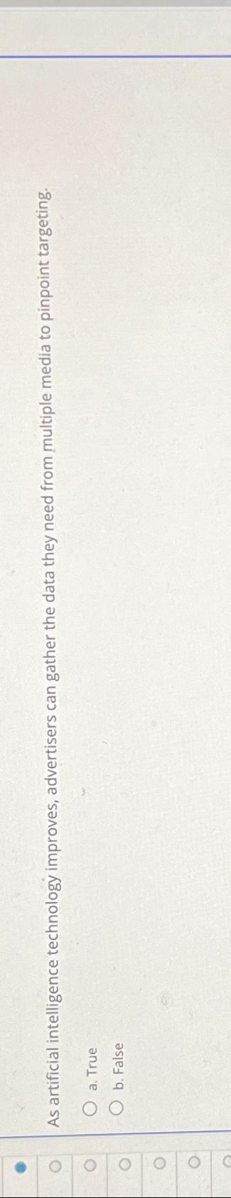 Solved As artificial intelligence technology improves, | Chegg.com