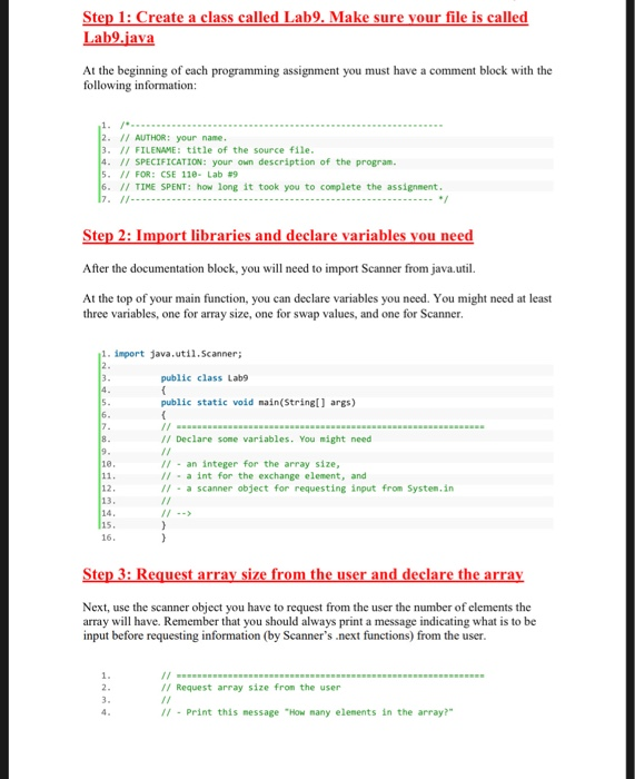 Solved What this Lab Is About: • • Use of the array and | Chegg.com