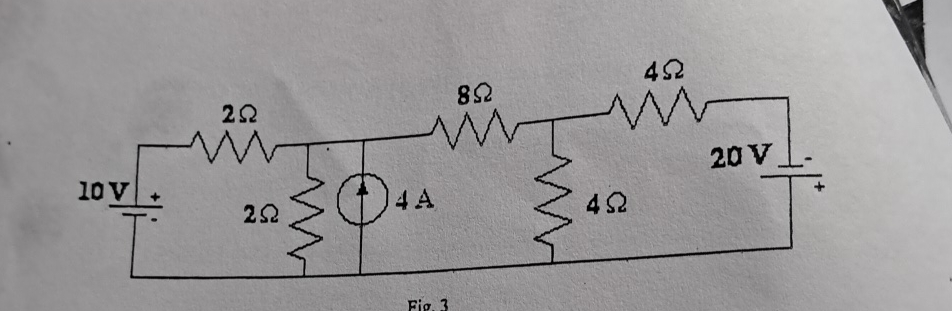 Solved find out the current through 8 ﻿ohm resistance in the | Chegg.com
