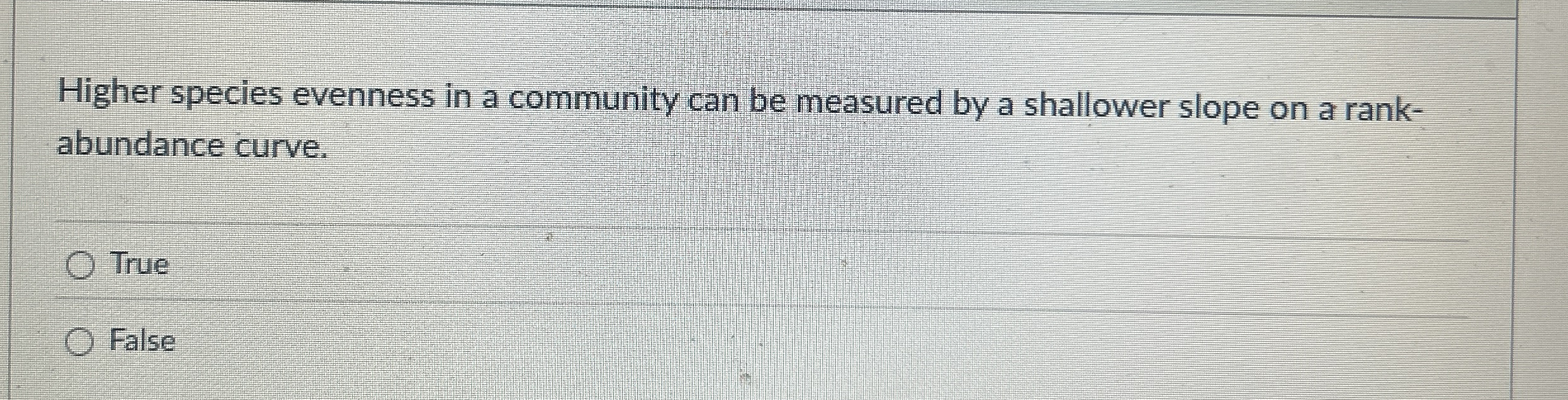 Solved Higher species evenness in a community can be | Chegg.com