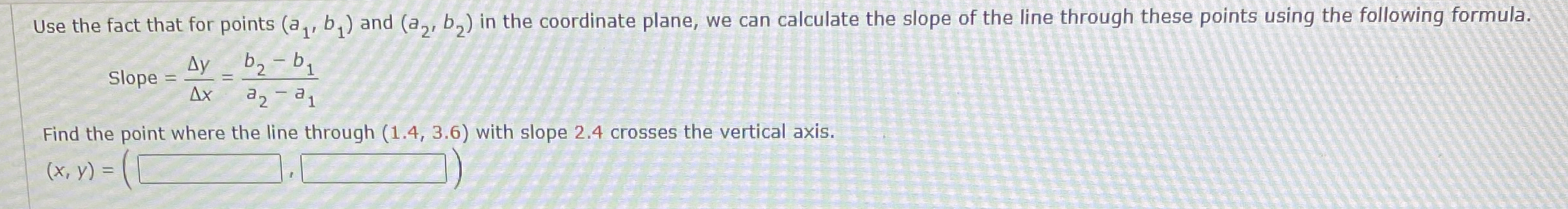 Solved Points Use the fact that for points (a1,b1) ﻿and | Chegg.com