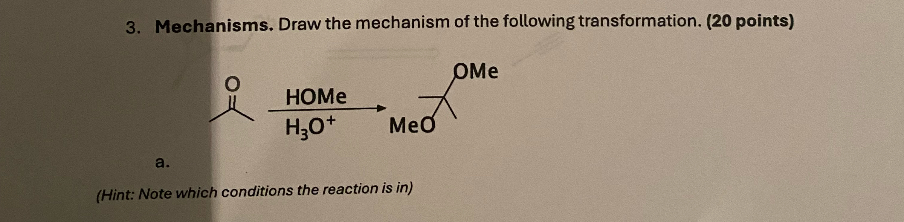 Solved Mechanisms. Draw the mechanism of the following | Chegg.com