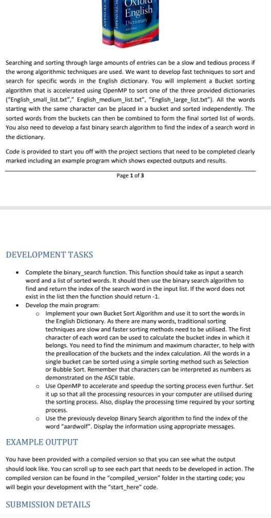 Solved Searching and sorting through large amounts of | Chegg.com