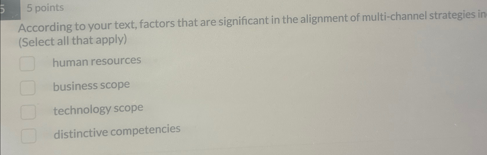 Solved 5 ﻿pointsAccording to your text, factors that are | Chegg.com