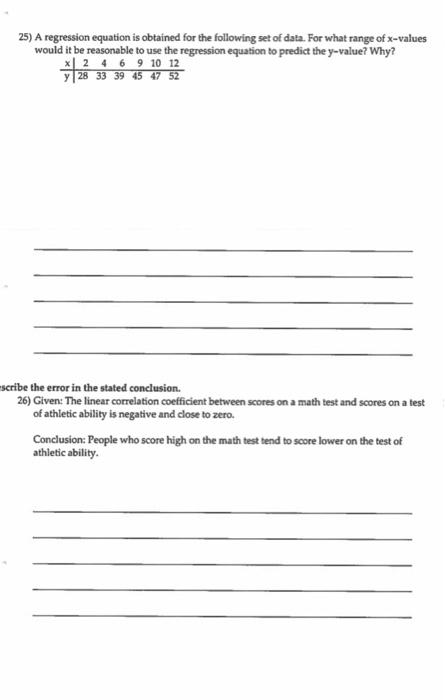 Solved 19) The following residual plot is obtained after a | Chegg.com