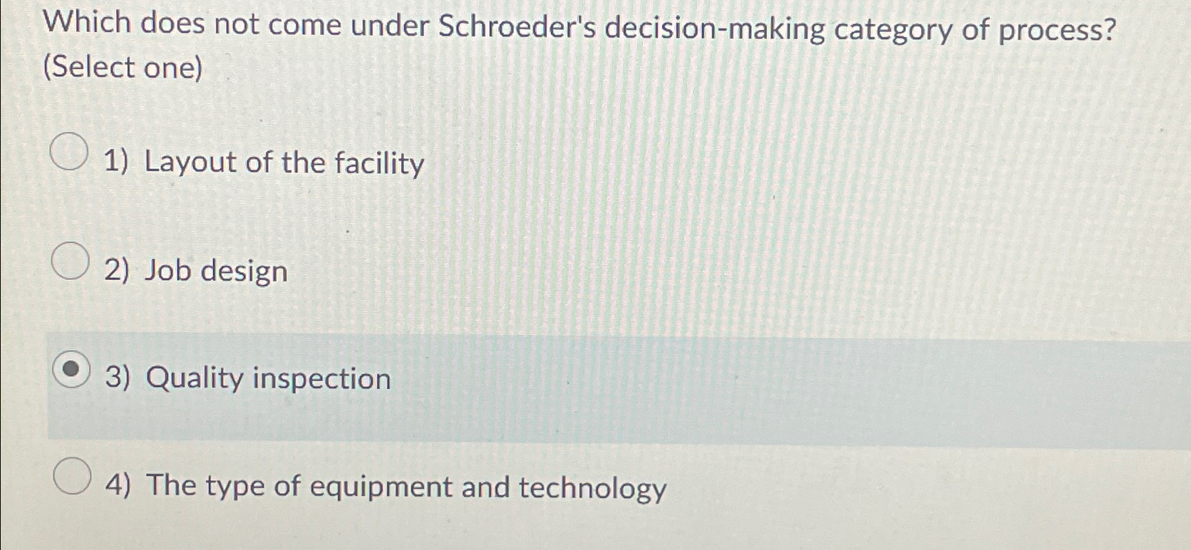 Solved Which does not come under Schroeder's decision-making | Chegg.com