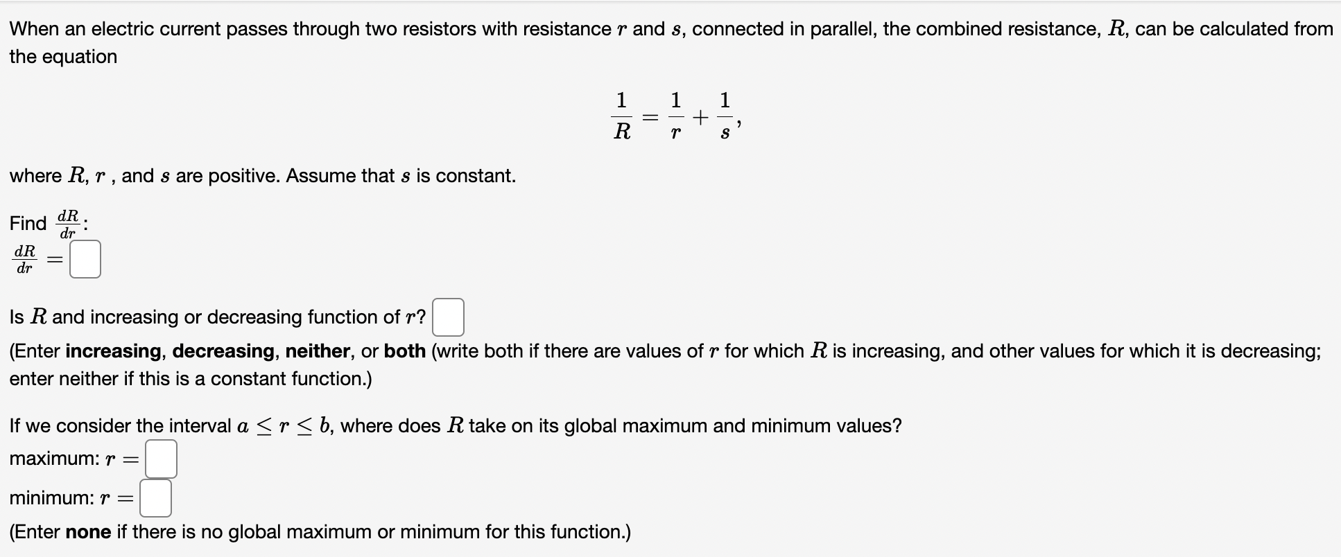 Solved (Enter increasing, decreasing, neither, or both | Chegg.com