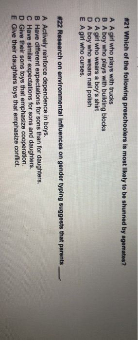 Solved #23 Children younger than age 6 who watch an adult | Chegg.com