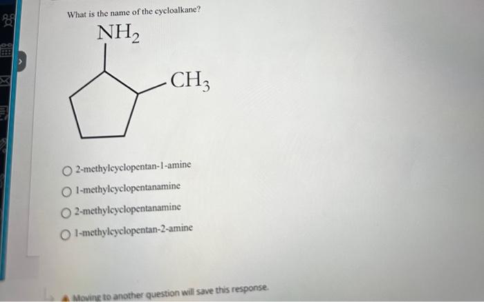 Solved What is the name of the cycloalkane? | Chegg.com