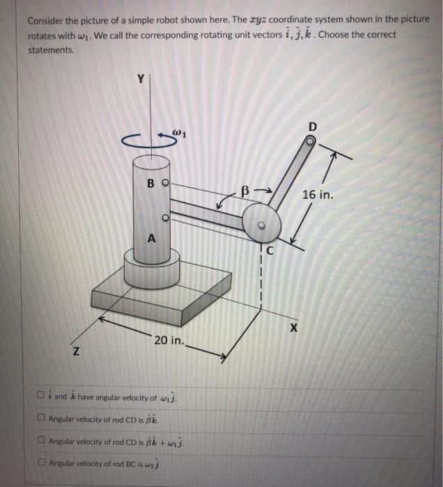 Solved Consider the picture of a simple robot shown here. | Chegg.com