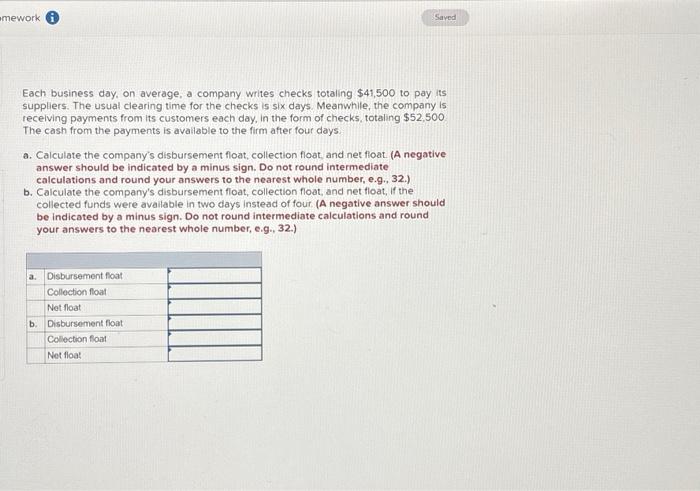 Solved Each business day, on average, a company writes | Chegg.com