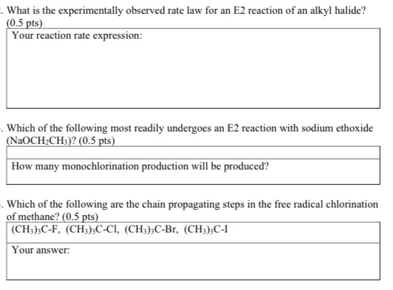 Solved . What is the experimentally observed rate law for an | Chegg.com