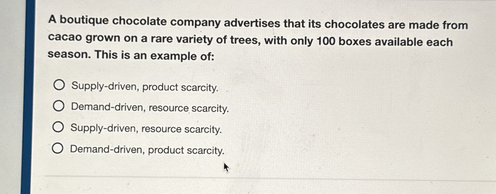 Solved A boutique chocolate company advertises that its | Chegg.com