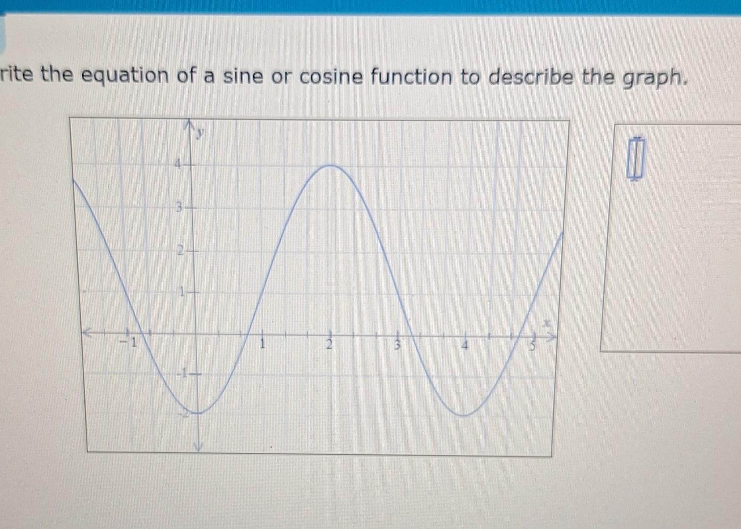 Solved ite the equation of a sine or cosine function to | Chegg.com Solved ite the equation of a sine or cosine function to | Chegg.com