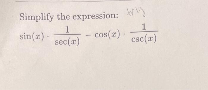 Solved Simplify the expression: | Chegg.com