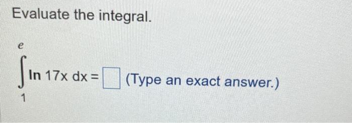 Solved Evaluate the following integral using integration by | Chegg.com
